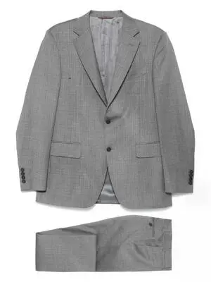 Canali Wool Single-breasted Suit - Grey