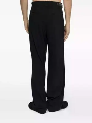 Balmain Pleated Wide-leg Trousers