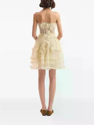 GEMY MAALOUF Layered Lace-trim Skirt