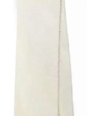 Isabel Marant Étoile Firny Embroidered-logo Knitted Scarf - Neutrals