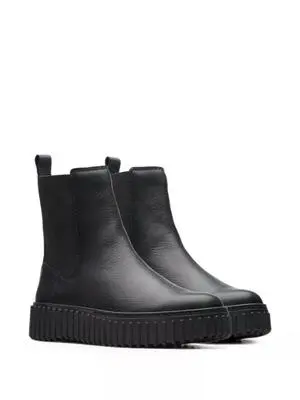 Clarks Torhill Maple Leather Chelsea Boots