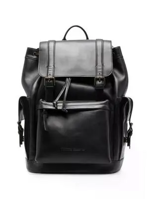 Officine Creative Bostonian 003 Buckle-fastening Leather Backpack