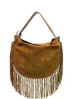 Isabel Marant Étoile Oskan Fringed Shoulder Bag - Neutrals