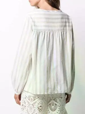 Woolrich Striped V-neck Blouse