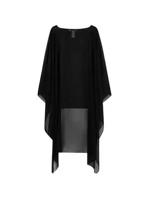 CAYET Farhana Sheer Handkerchief-hem Cape