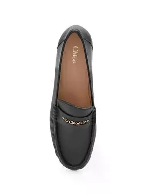 Chloé Logo-plaque Loafers