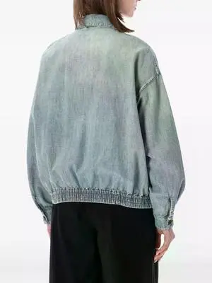 Miu Miu Chambray Elasticated-hem Denim Jacket