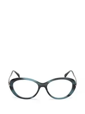 Max Mara Oval-frame Glasses - Blue