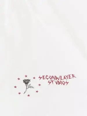 SECOND / LAYER Slogan-print Short-sleeve T-shirt