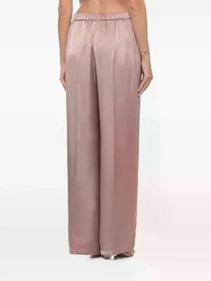 EMME Satin-finish Pressed-crease Trousers