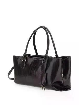 OSOI Shell Brot Lizard-effect Leather Shoulder Bag