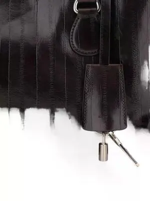 OSOI Shell Brot Lizard-effect Leather Shoulder Bag