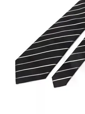 Saint Laurent Patterned-jacquard Tie