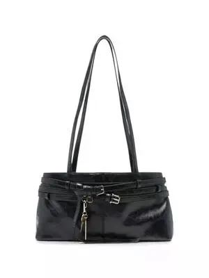 OSOI Brocle Buckled Leather Shoulder Bag - Black