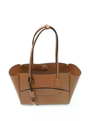 HIDESINS Logo-print Leather Tote Bag - Brown