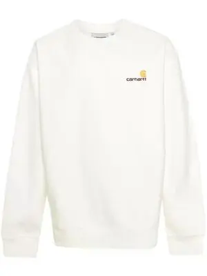 Carhartt Work In Progress American Script Drop-shoulder Sweatshirt - Neutrals