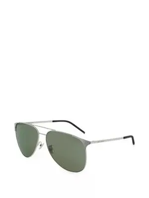 Saint Laurent Pilot-frame Sunglasses - Silver