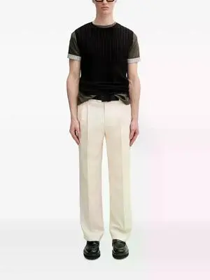 Andersson Bell Ribbed-knit Sleeveless Sweater - Black