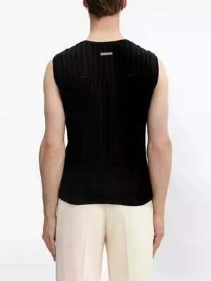 Andersson Bell Ribbed-knit Sleeveless Sweater