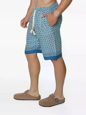 MC2 SAINT BARTH Marseille Geometric-print Drawstring Shorts