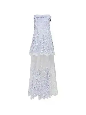 Simkhai Renais Lace-trimmed Maxi Dress - Blue