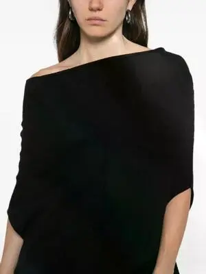 Rick Owens Off-shoulder Asymmetric-hem Sweater