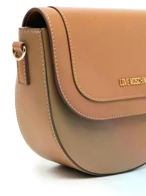 Moschino Logo-lettering Crossbody Bag - Brown