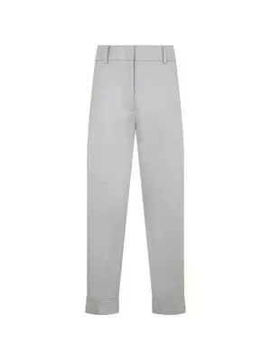 MOORER Sabrina Turn-up Trousers - Grey