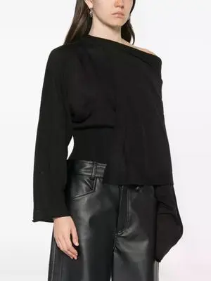 Rick Owens Asymmetric Draped Sweater