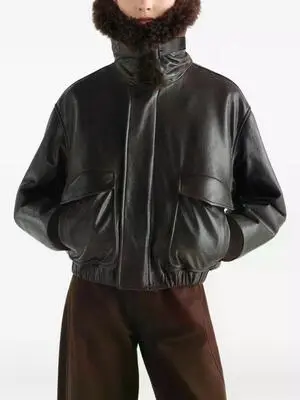 LEMAIRE Blouson In Shiny Leather