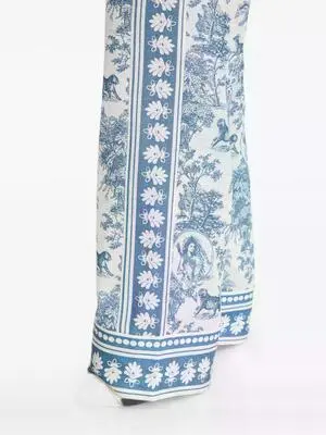 FRACOMINA Toile De Jouy Print Palazzo Trousers