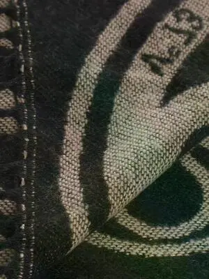 V°73 Logo-print Frayed Scarf