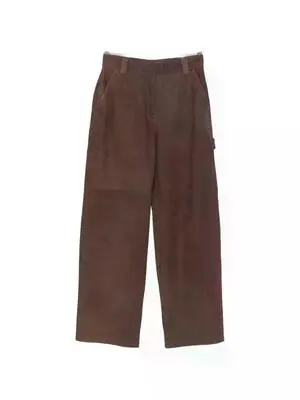 IRO PARIS Leather Panelled Trousers