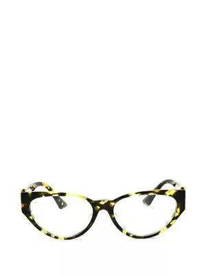 Versace Cat Eye Frame Eyeglasses - Brown