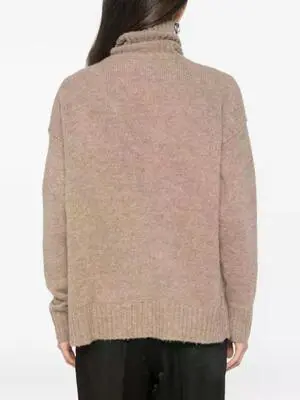 JUCCA Argyle Roll-neck Sweater