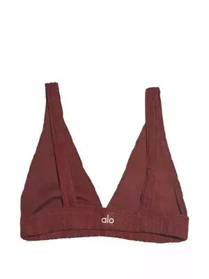 Alo Yoga Ribbed-knit Sports Bra