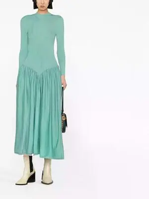 Stella McCartney Ribbed Wool Midi Dress