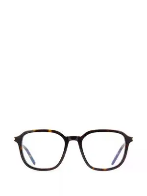 Saint Laurent Sl 387 Geometric-frame Glasses - Brown