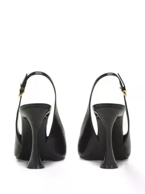 LANVIN Serenade Slingback In Leather Pumps