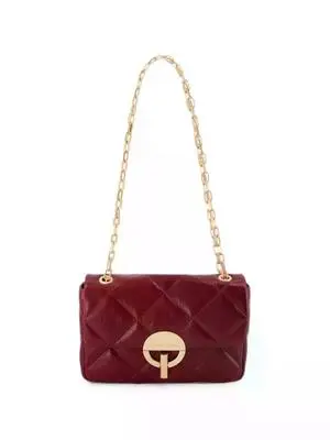 Vanessa Bruno Medium Moon Quilted Shoulder Bag - Red