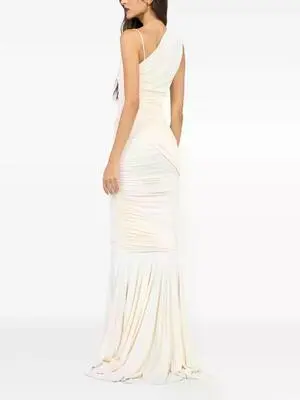 Roberto Cavalli One-shoulder Maxi Dress - White