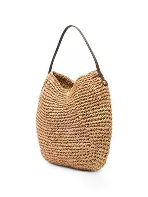 JW Anderson Large Bulb Logo-embroidered Bucket Bag - Neutrals