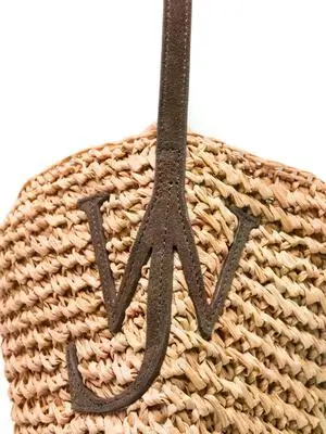 JW Anderson Large Bulb Logo-embroidered Bucket Bag - Neutrals