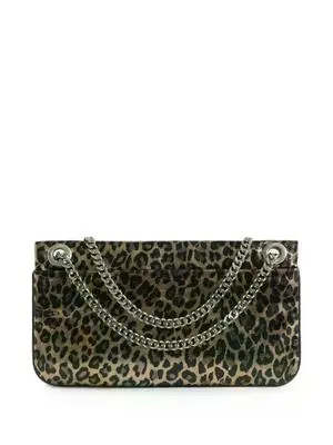 Zadig&Voltaire Rock Ii Leopard-print Leather Shoulder Bag - Brown