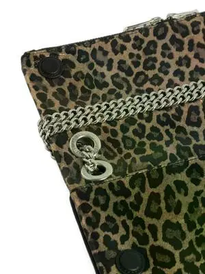 Zadig&Voltaire Rock Ii Leopard-print Leather Shoulder Bag - Brown