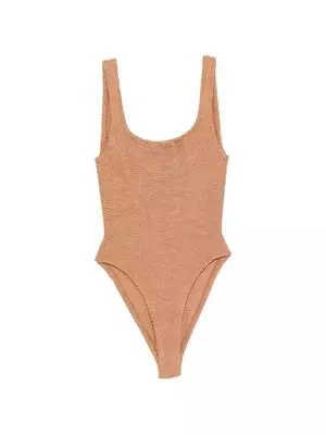 Hunza G Crinkle Effect Swimsuit - Neutrals