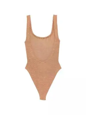 Hunza G Crinkle Effect Swimsuit - Neutrals