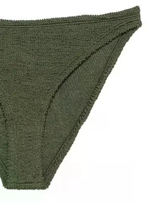 Hunza G Julia Metallic Crinkle Bikini - Green