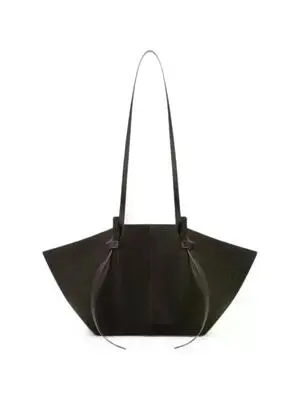 Yuzefi Medium Mochi Suede Shoulder Bag - Brown