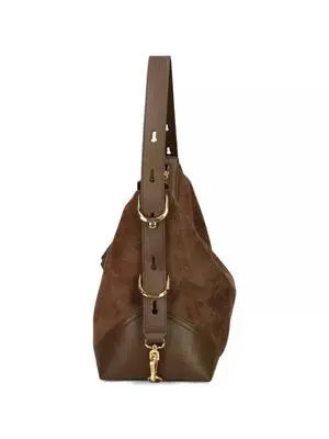 Moschino Logo-appliqué Shoulder Bag - Brown
